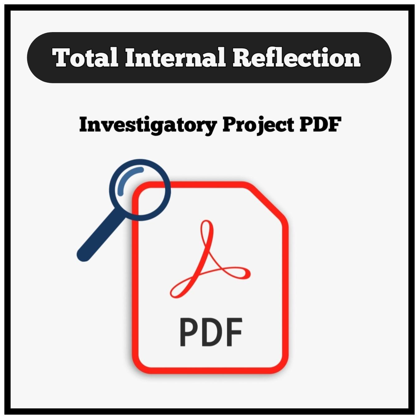 Total Internal Reflection Project PDF » Knowledge Cycle