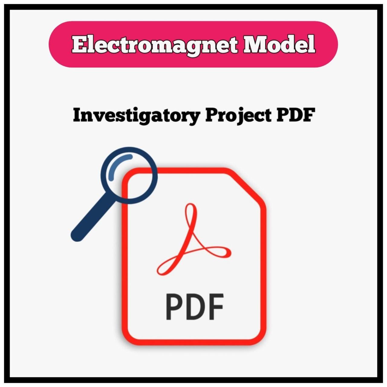 Electromagnet Project PDF » Knowledge Cycle